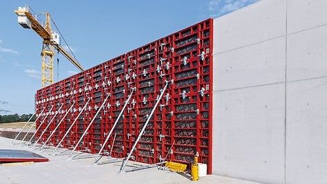 Fôrma de parede da PERI, para apoiar qualquer requisito do projeto.